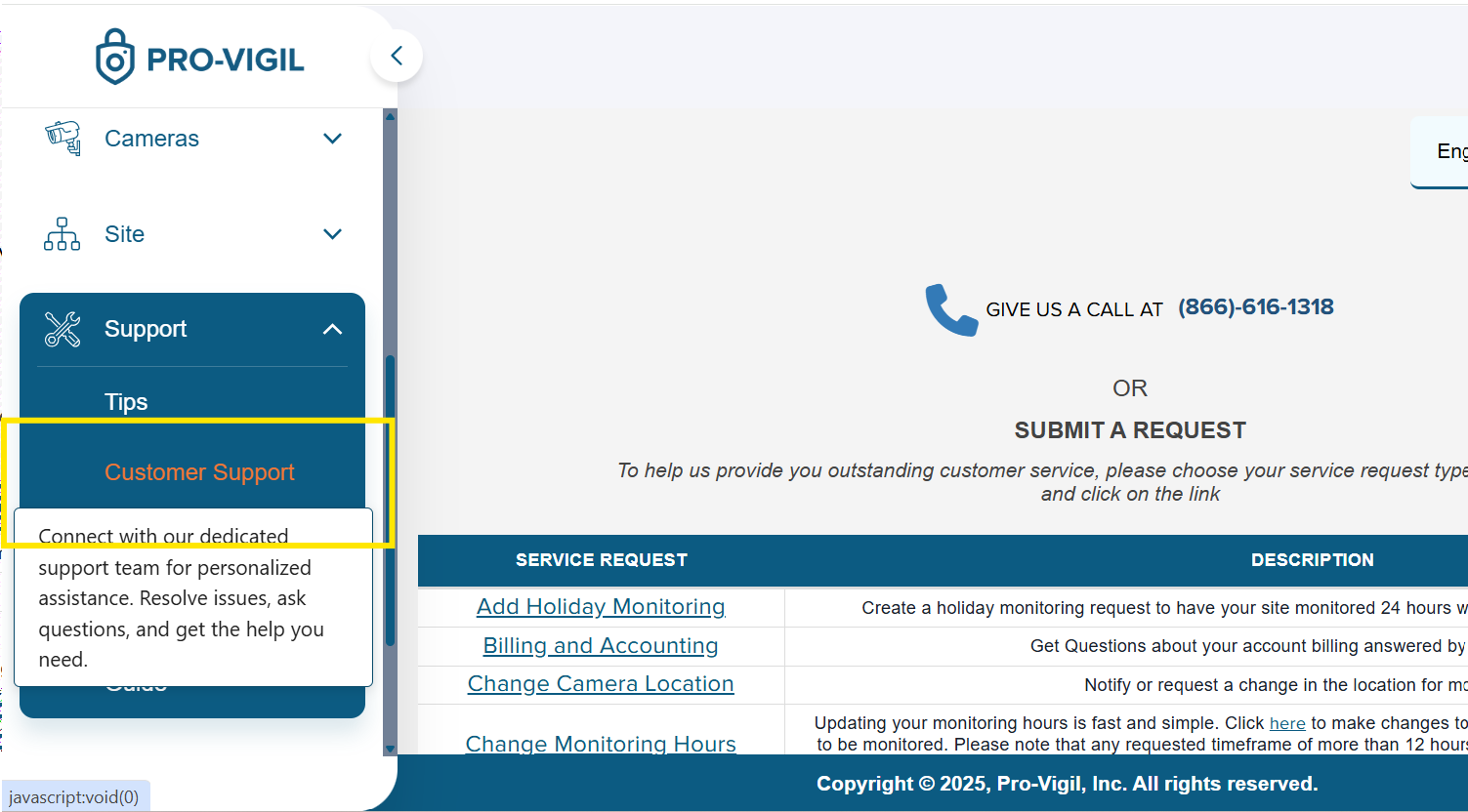 How to submit a customer support request from your Pro-Vigil Customer ...
