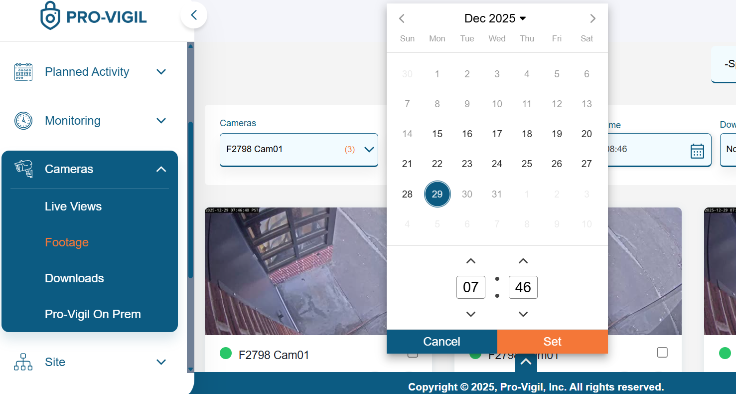 Review & Download Footage from Pro-Vigil’s Customer Portal – Pro-Vigil