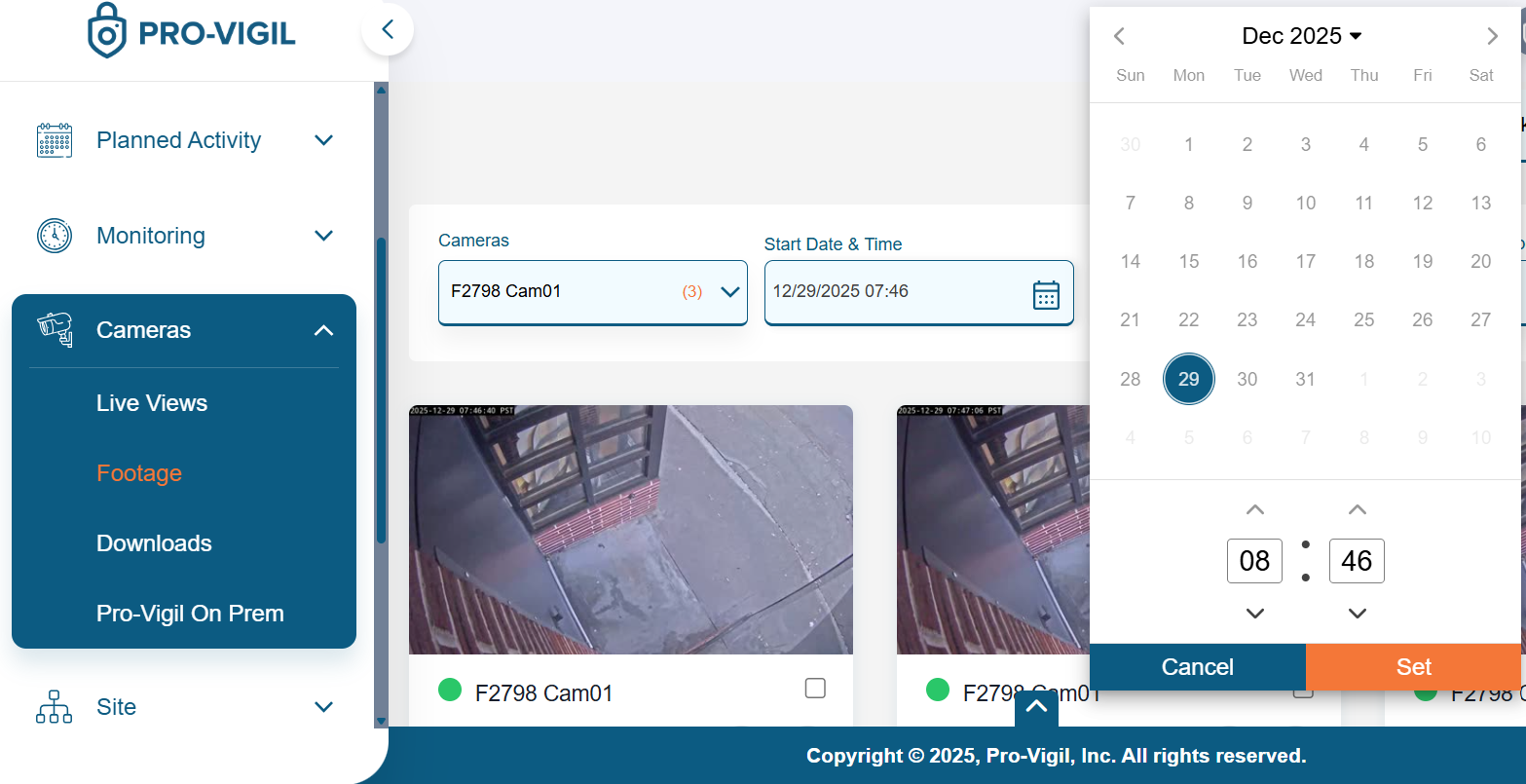 Review & Download Footage from Pro-Vigil’s Customer Portal – Pro-Vigil